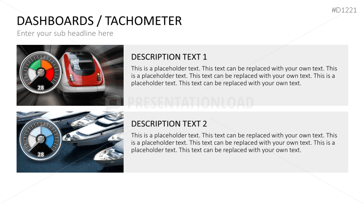 Dashboards / Tachometer | PowerPoint Templates | PresentationLoad