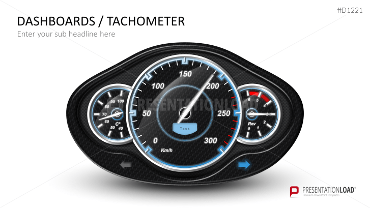 Dashboards / Tachometer | PowerPoint Templates | PresentationLoad