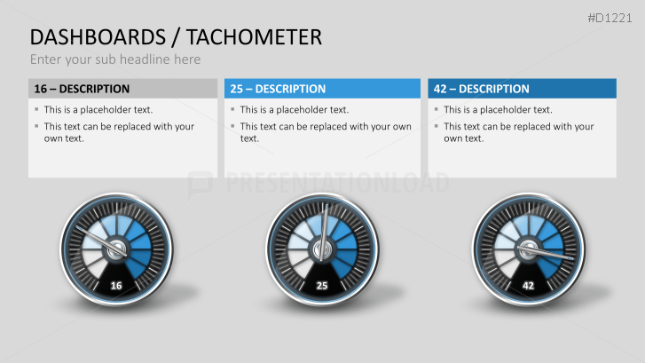 Dashboards / Tachometer | PowerPoint Templates | PresentationLoad