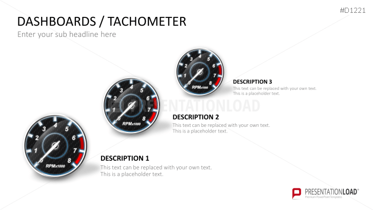 Dashboards / Tachometer | PowerPoint Templates | PresentationLoad