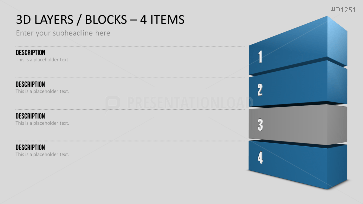 Layers / Blocks PowerPoint Template