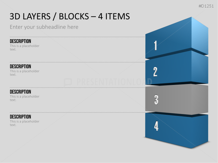 Layers / Blocks PowerPoint Template