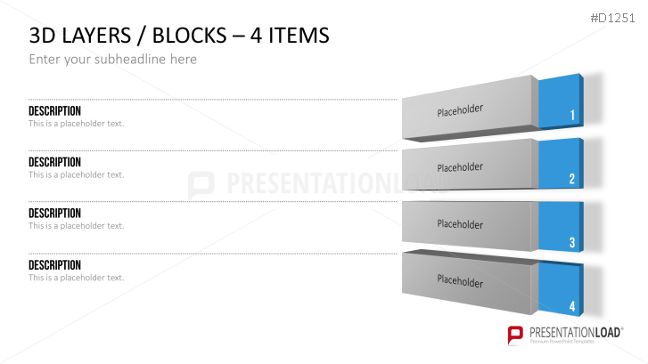 Layers / Blocks PowerPoint Template