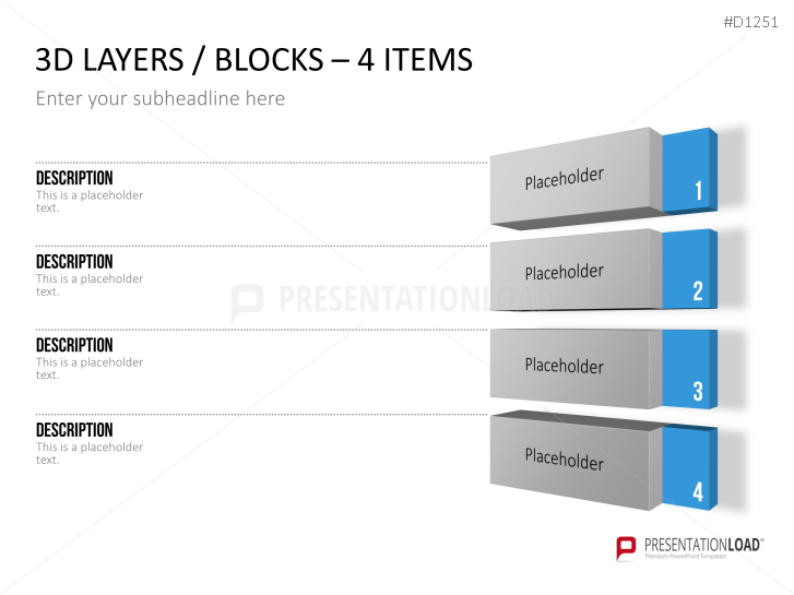 Layers / Blocks PowerPoint Template