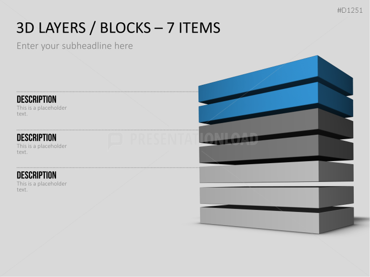 Layers / Blocks PowerPoint Template