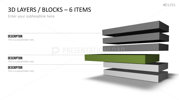 Layers / Blocks PowerPoint Template