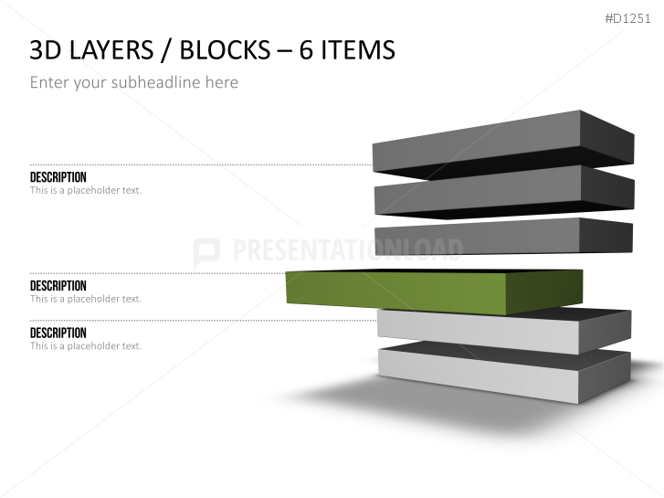 Layers / Blocks PowerPoint Template