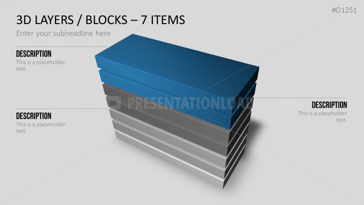 Layers / Blocks PowerPoint Template