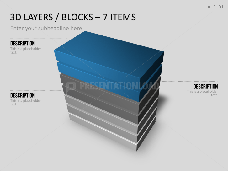 Layers / Blocks PowerPoint Template