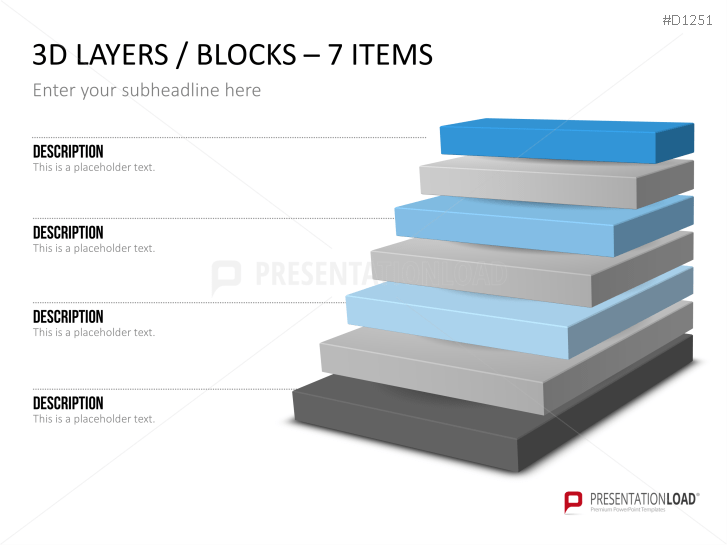 Layers / Blocks PowerPoint Template