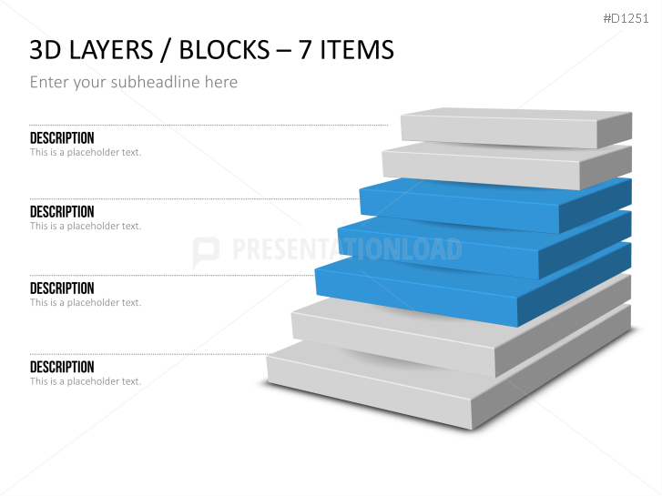 Layers / Blocks PowerPoint Template