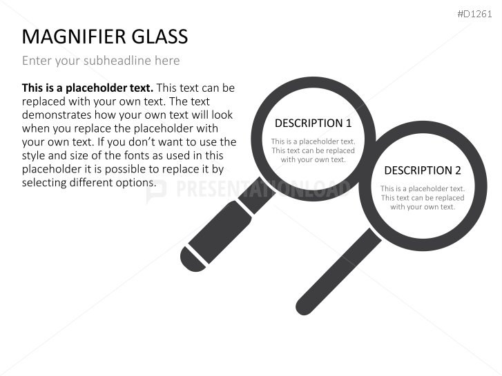 Magnifier Charts | PowerPoint Templates | PresentationLoad