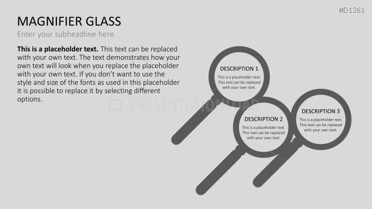 Magnifier Charts | PowerPoint Templates | PresentationLoad