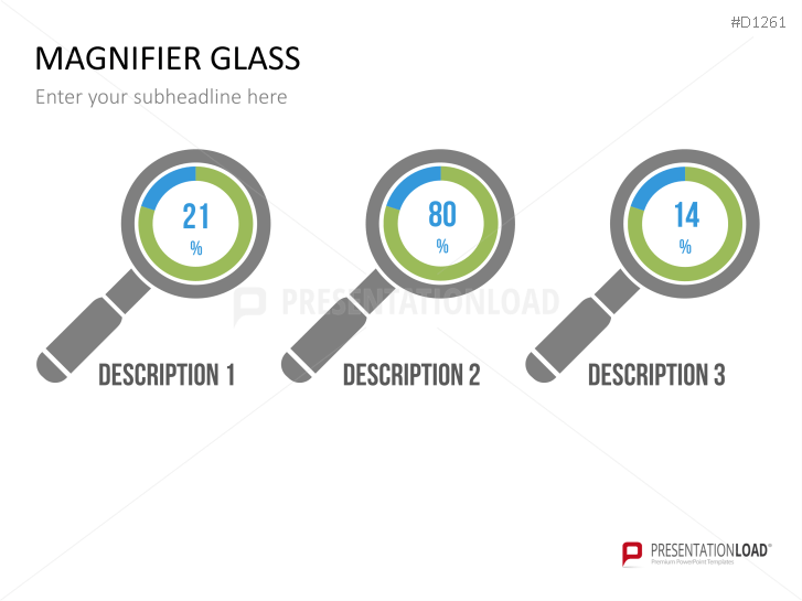 Magnifier Charts | PowerPoint Templates | PresentationLoad