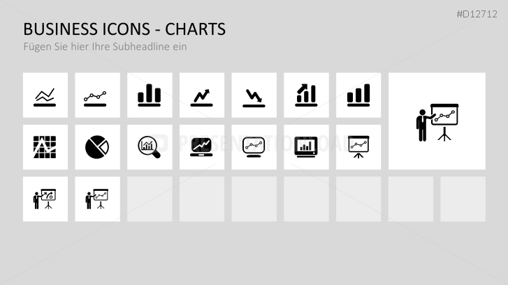 300 BUSINESS ICONS + INFOGRAFIKEN | PowerPoint Vorlage | PresentationLoad