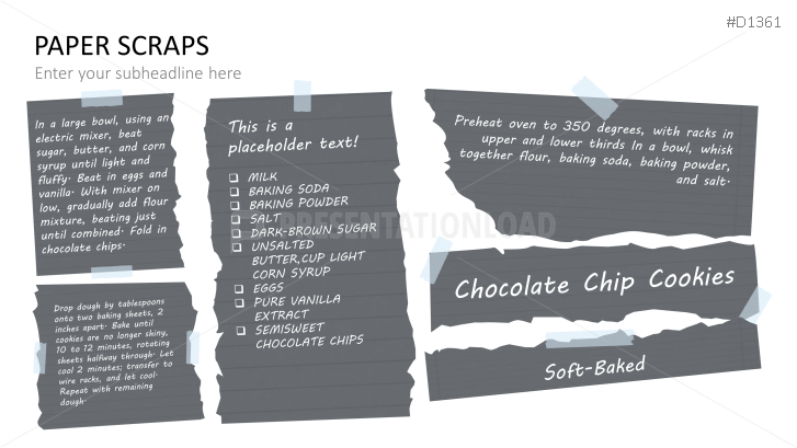 Scrap Papers and Sticky-Notes | PowerPoint Templates | PresentationLoad