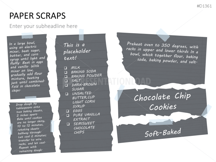 Scrap Papers and Sticky-Notes | PowerPoint Templates | PresentationLoad