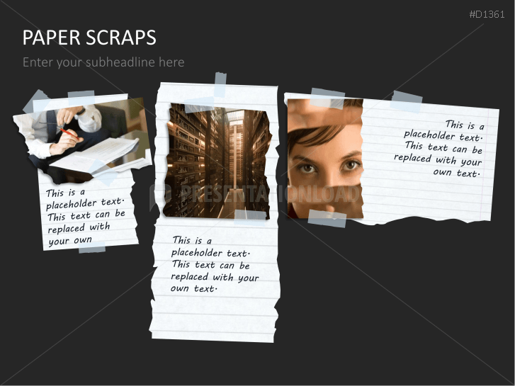 Scrap Papers and Sticky-Notes | PowerPoint Templates | PresentationLoad