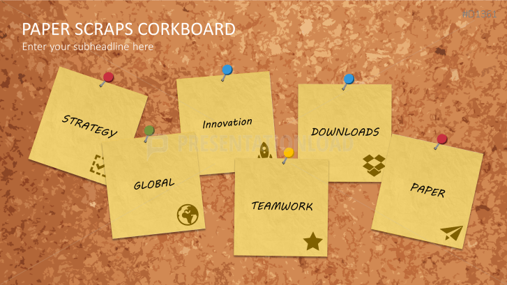Scrap Papers and Sticky-Notes | PowerPoint Templates | PresentationLoad