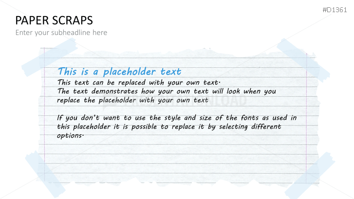 Scrap Papers and Sticky-Notes | PowerPoint Templates | PresentationLoad