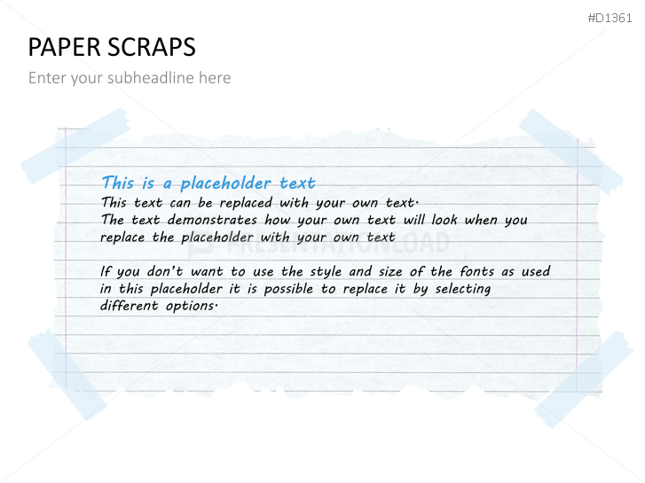Scrap Papers and Sticky-Notes | PowerPoint Templates | PresentationLoad