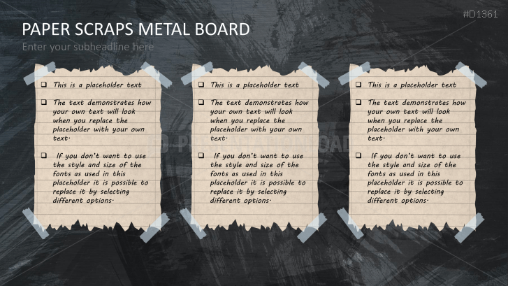 Scrap Papers and Sticky-Notes | PowerPoint Templates | PresentationLoad