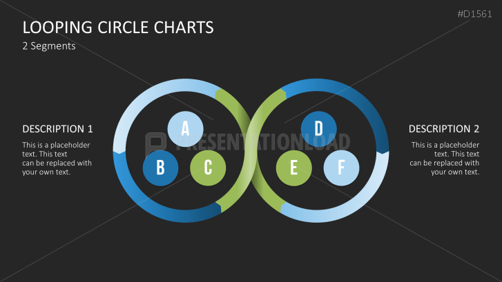 Circle Charts PowerPoint Template - Looping