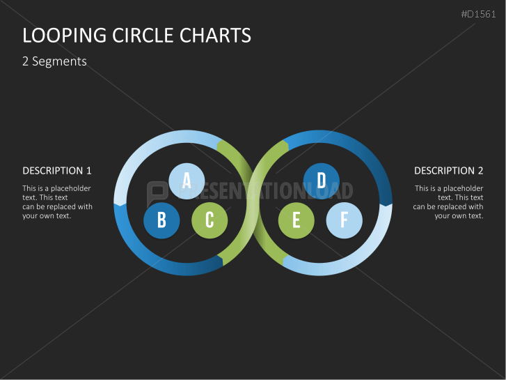 Circle Charts PowerPoint Template - Looping