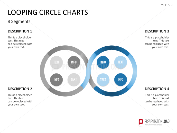 Circle Charts PowerPoint Template - Looping