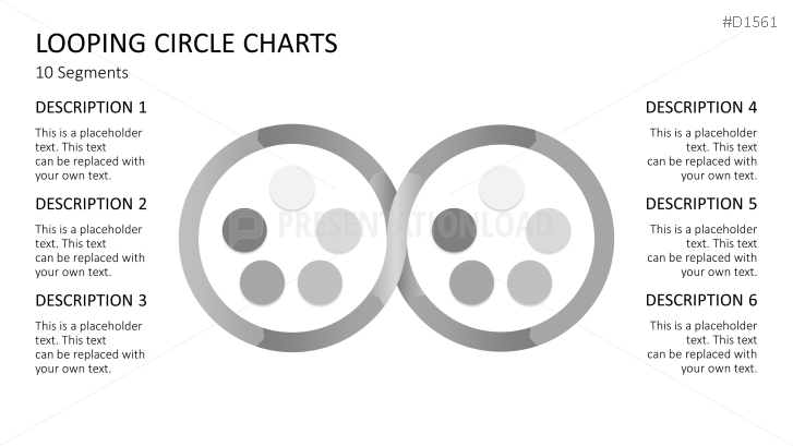 Circle Charts PowerPoint Template - Looping