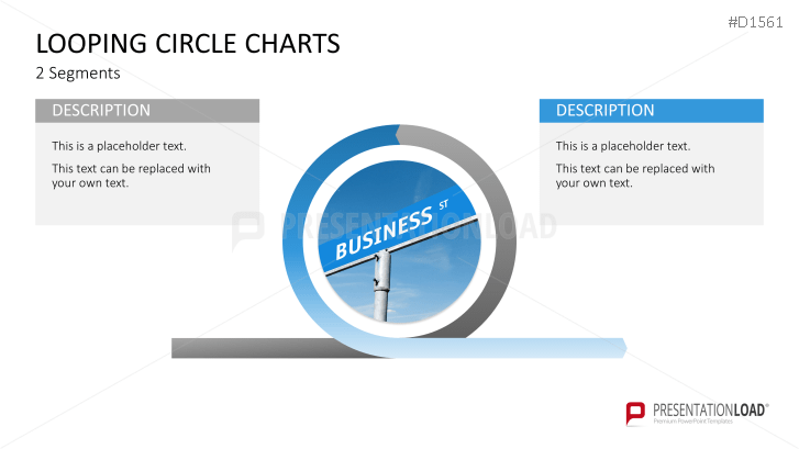 Circle Charts PowerPoint Template - Looping