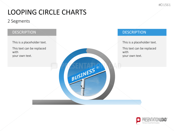 Circle Charts PowerPoint Template - Looping