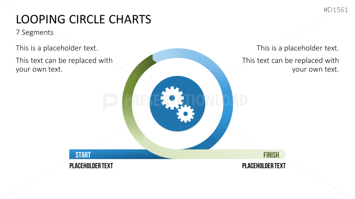 Circle Charts PowerPoint Template - Looping