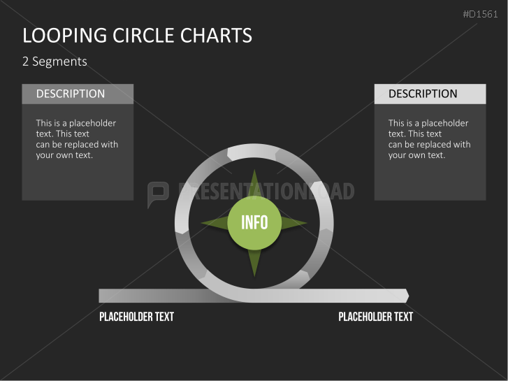 Circle Charts PowerPoint Template - Looping