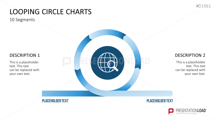 Circle Charts PowerPoint Template - Looping