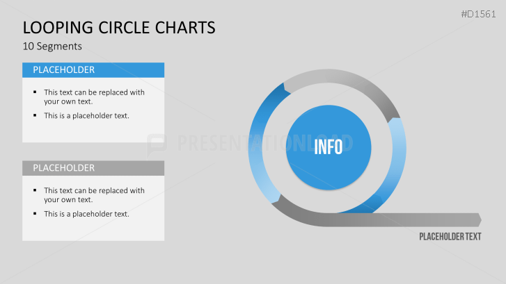 Circle Charts PowerPoint Template - Looping