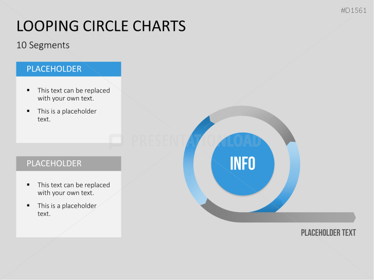 Circle Charts PowerPoint Template - Looping