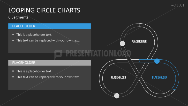 Circle Charts PowerPoint Template - Looping