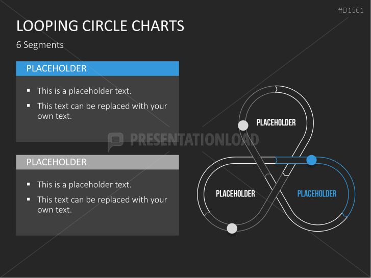 Circle Charts PowerPoint Template - Looping
