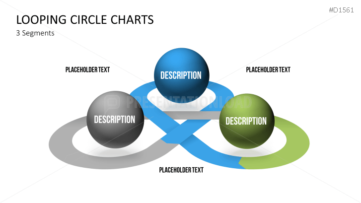 Circle Charts PowerPoint Template - Looping