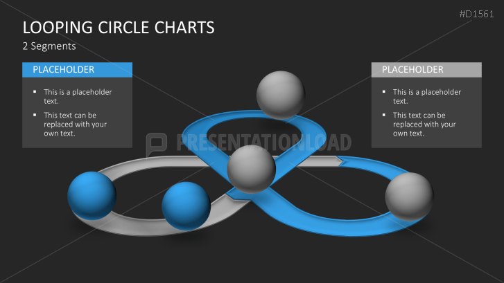 Circle Charts PowerPoint Template - Looping