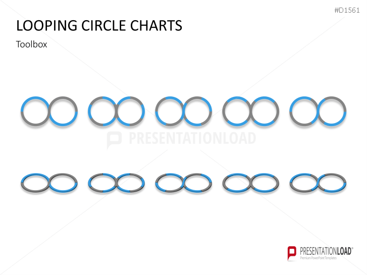 Circle Charts PowerPoint Template - Looping