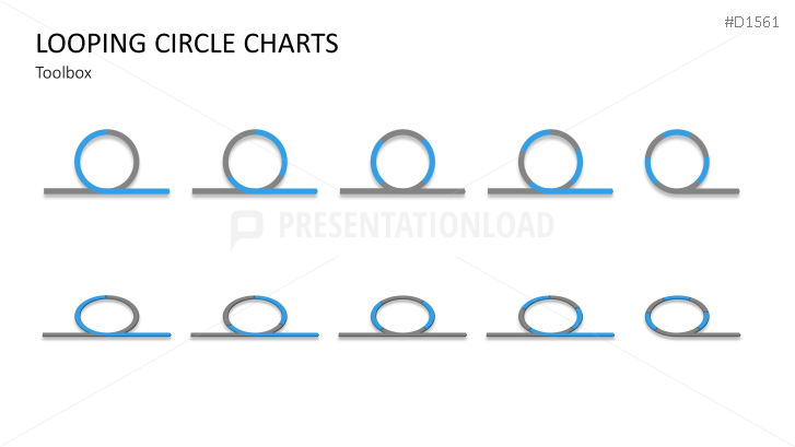 Circle Charts PowerPoint Template - Looping