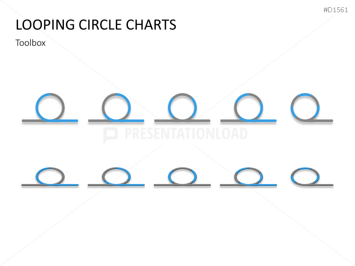 Circle Charts PowerPoint Template - Looping