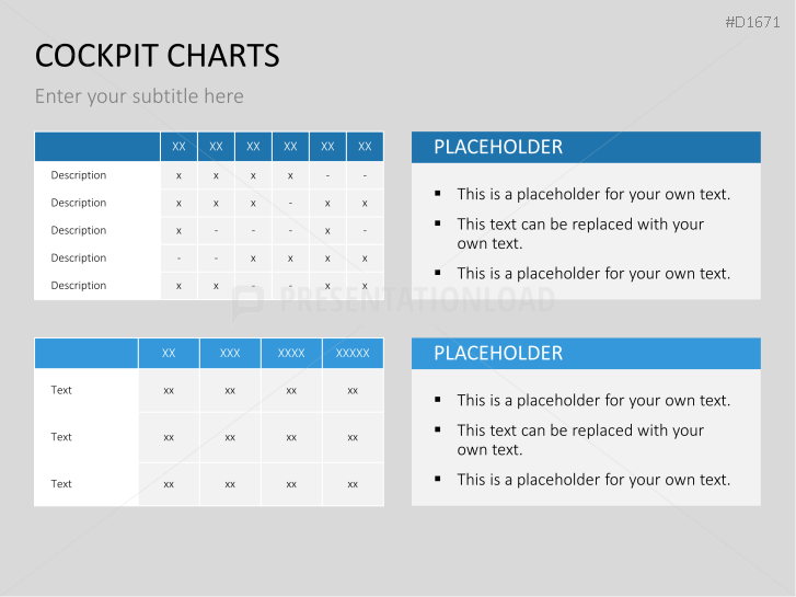 Cockpit Charts PowerPoint Template