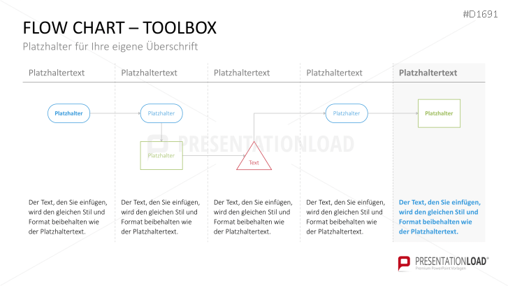 Flussdiagramme-Toolbox| PowerPoint-Vorlage