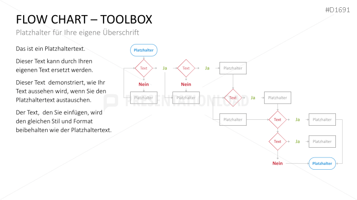 Flussdiagramme-Toolbox| PowerPoint-Vorlage