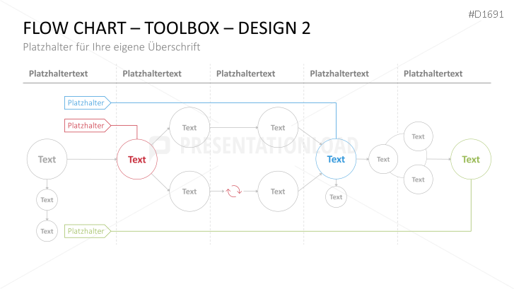 Flussdiagramme-Toolbox| PowerPoint-Vorlage