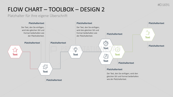 Flussdiagramme-Toolbox| PowerPoint-Vorlage