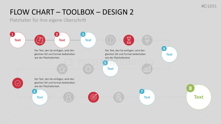 Flussdiagramme-Toolbox| PowerPoint-Vorlage
